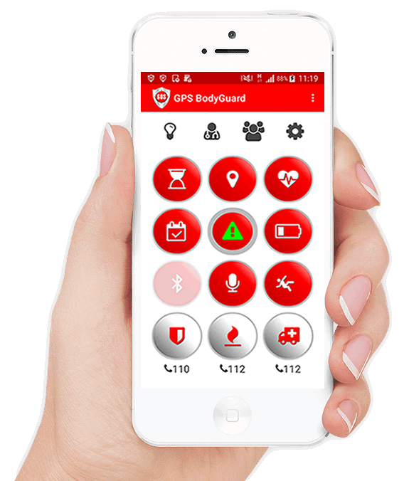GPS BodyGuard - SOS app & button for emergency calls with gps location ...